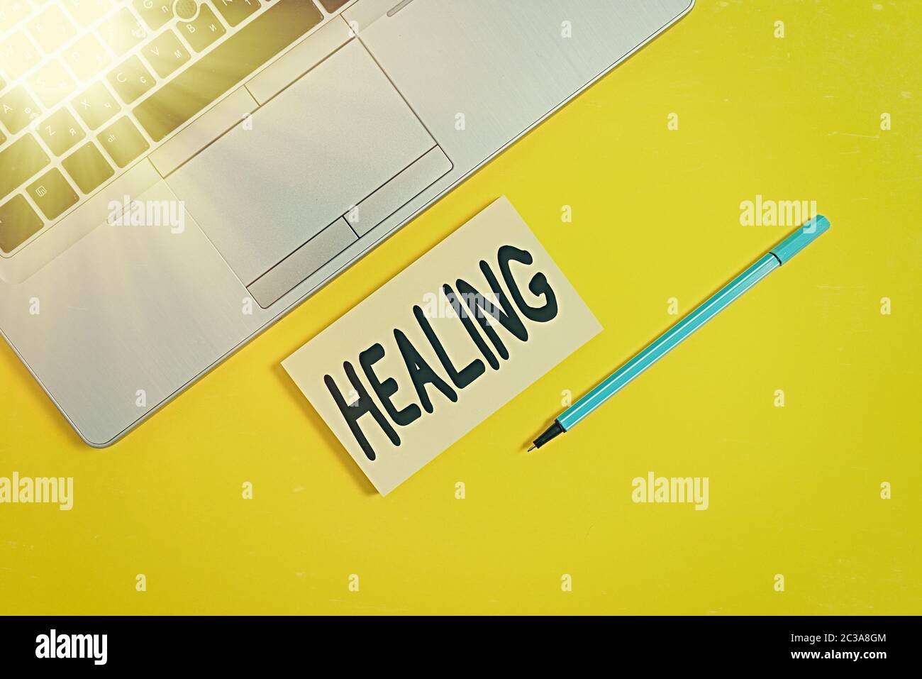 Handwriting text writing Healing. Conceptual photo process of the ...