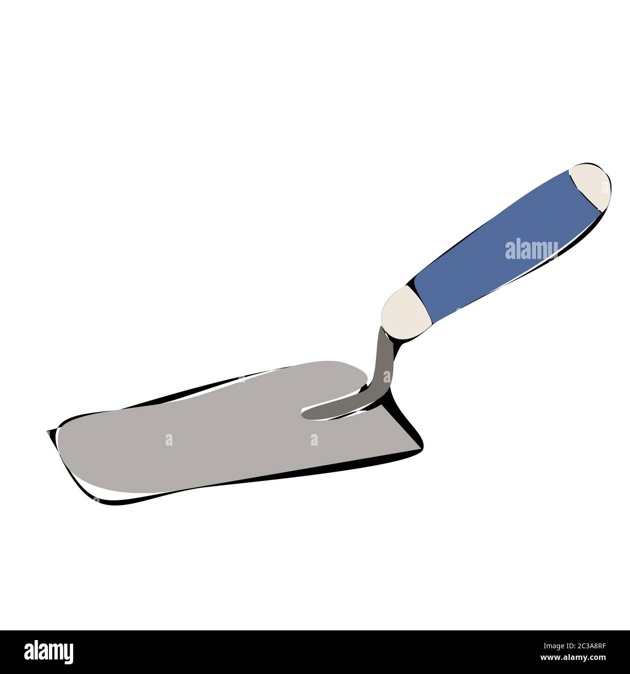 Trowel on isolated background Stock Vector Images - Alamy