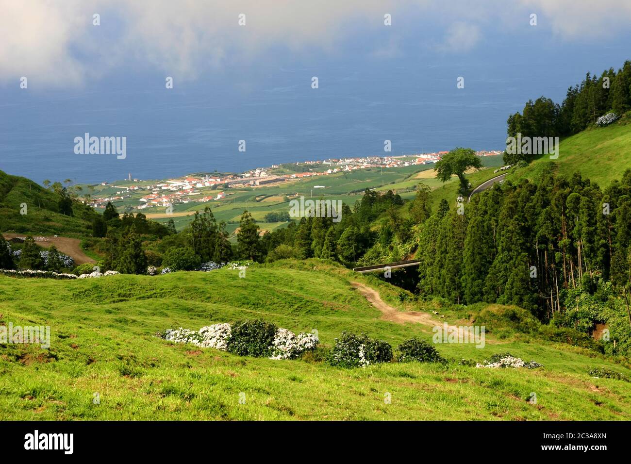 azores villages at the coast Stock Photo - Alamy