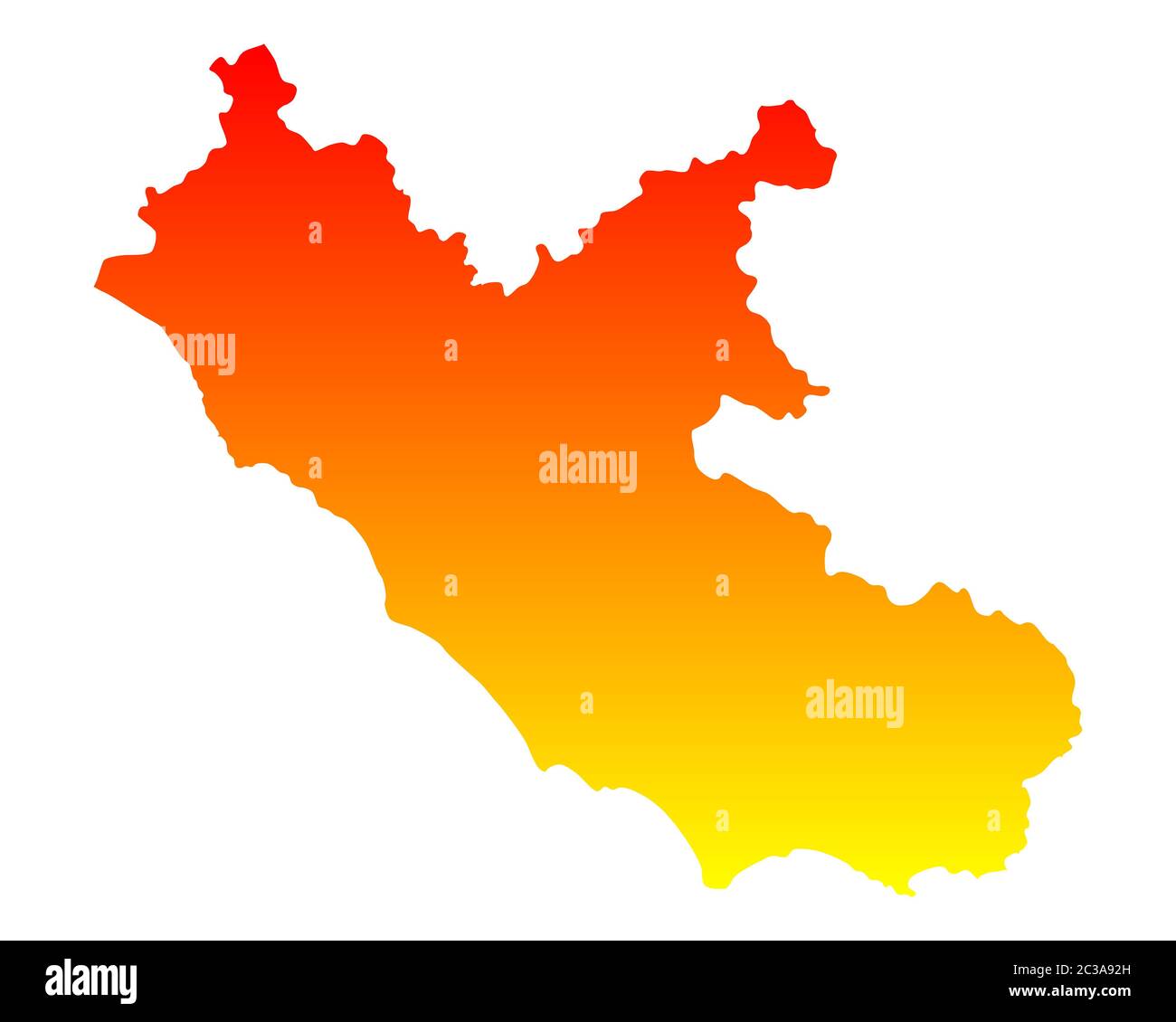 Map of Lazio Stock Photo - Alamy