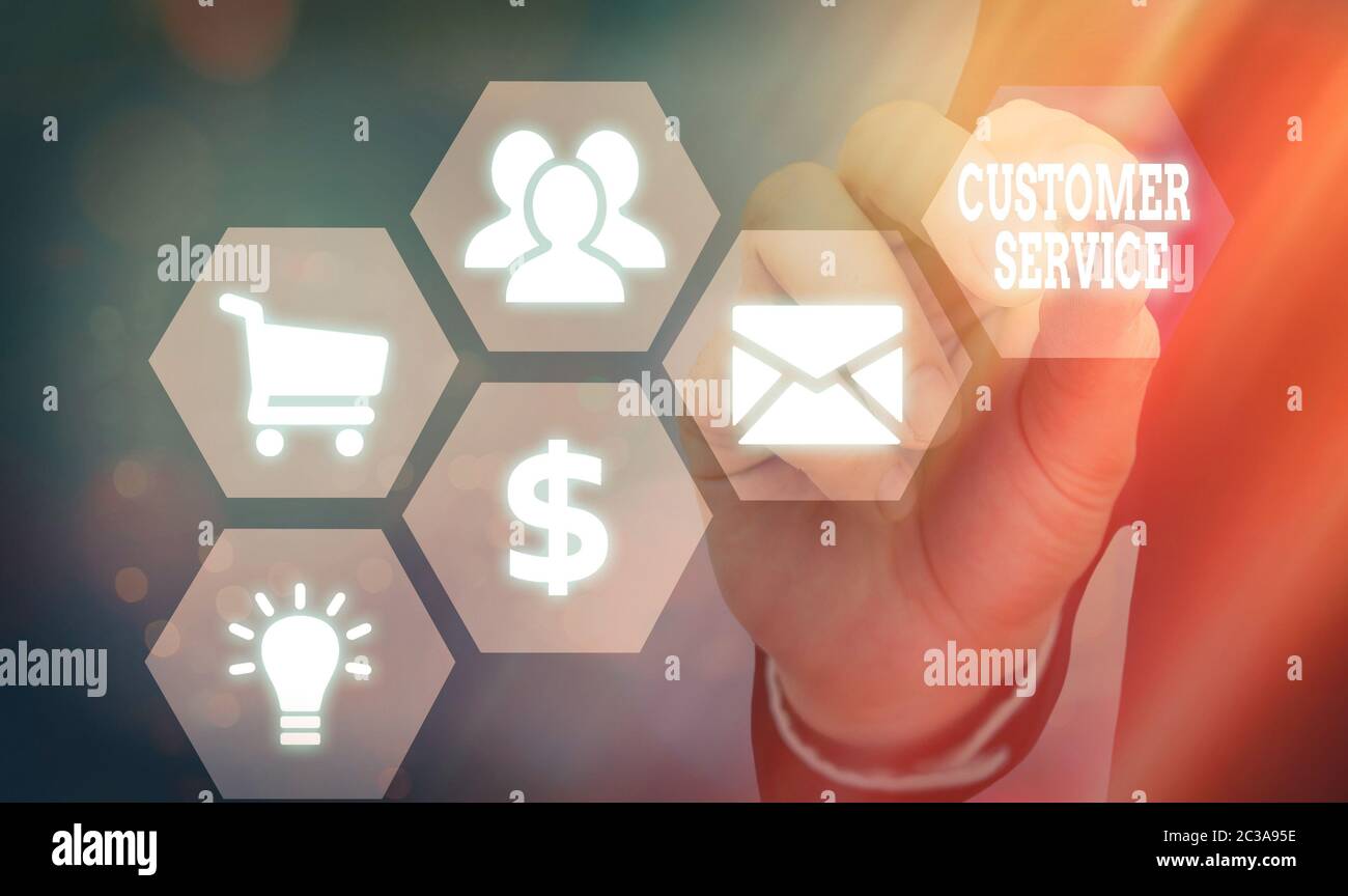 Handwriting Text Customer Service Conceptual Photo Direct Interaction With The Consumers