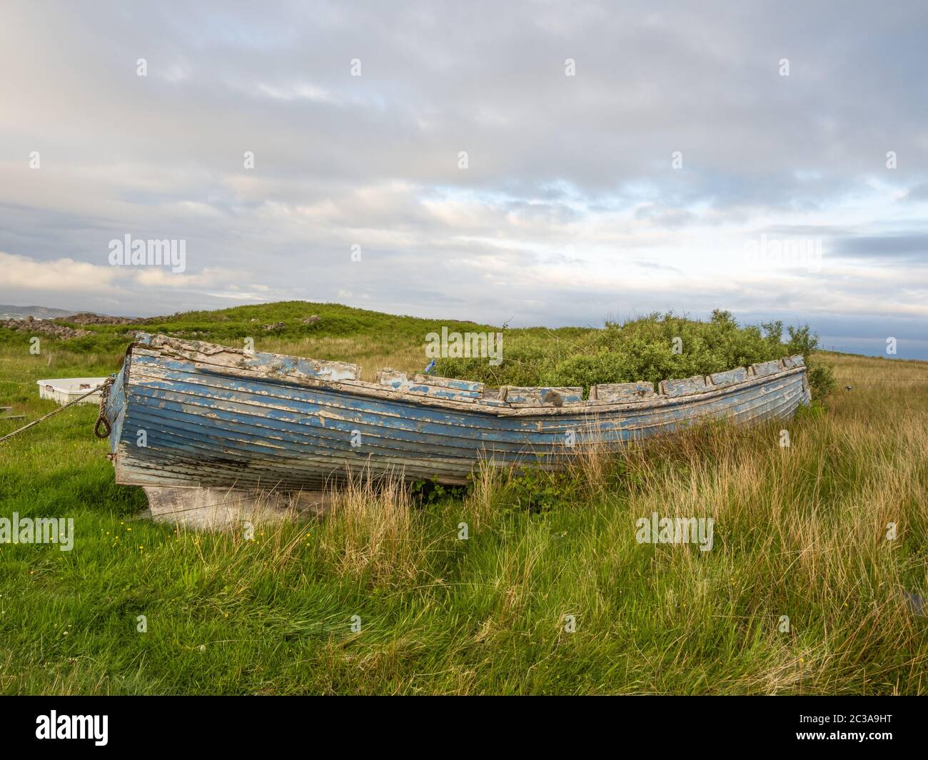 The fishing village of Cove on the B8057 overlooking Loch Ewe in Wester ...