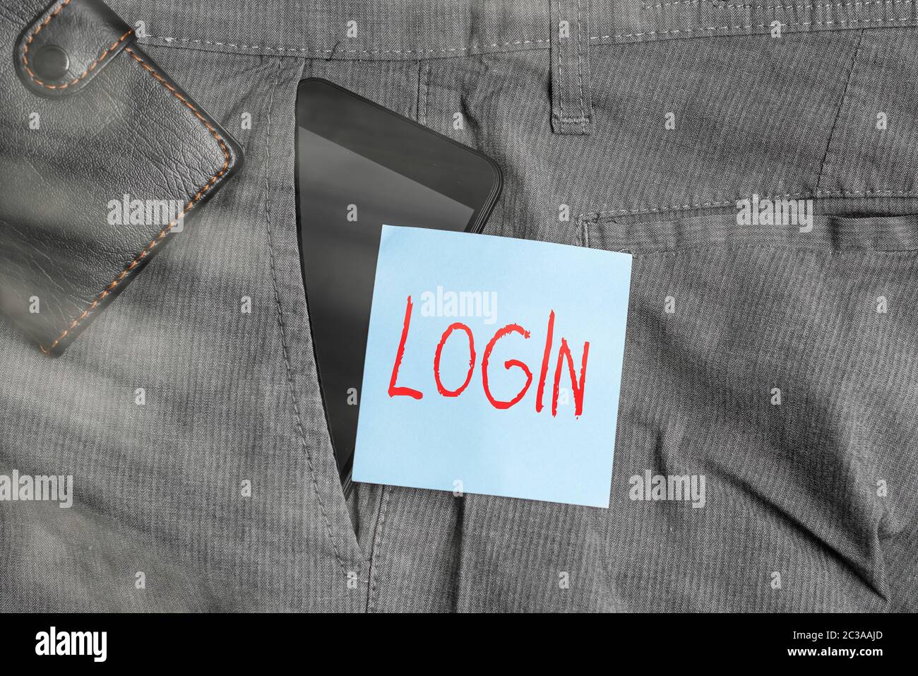 Conceptual hand writing showing Login. Concept meaning process by which ...