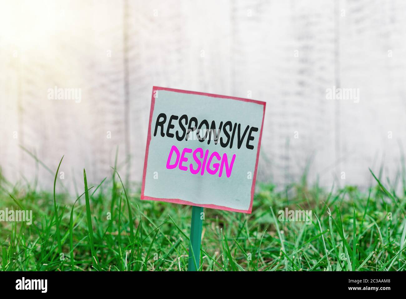 Word writing text Responsive Design. Business photo showcasing approach to page creation makes ...