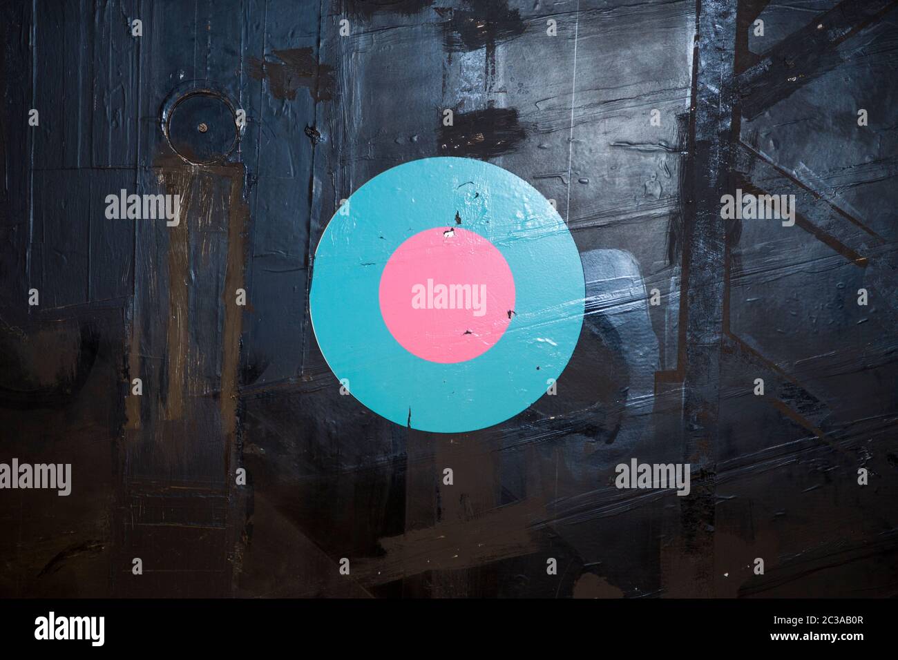 RAF Royal Air Force roundel omitting the white circle between the blue ...