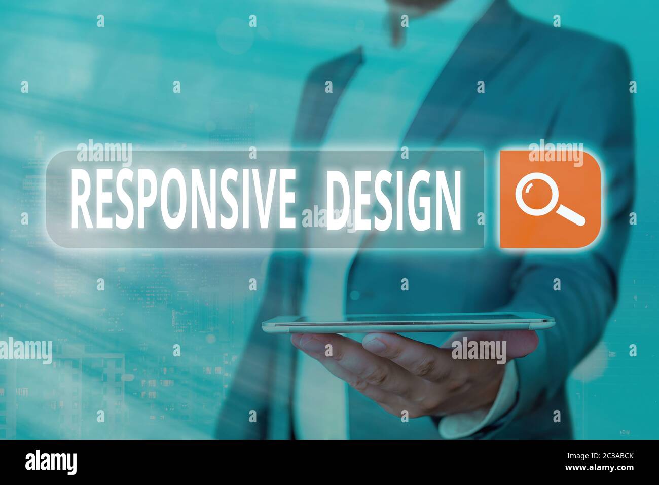 Handwriting text Responsive Design. Conceptual photo approach to page creation makes use of ...