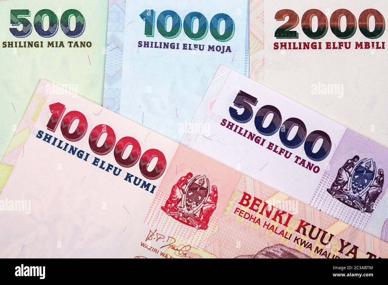 Tanzanian shilling a business background Stock Photo - Alamy