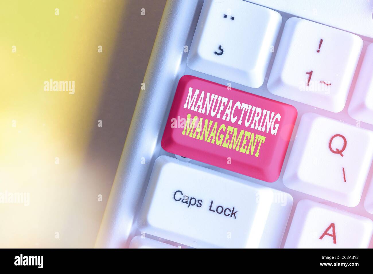 Handwriting text Manufacturing Management. Conceptual photo methods ...