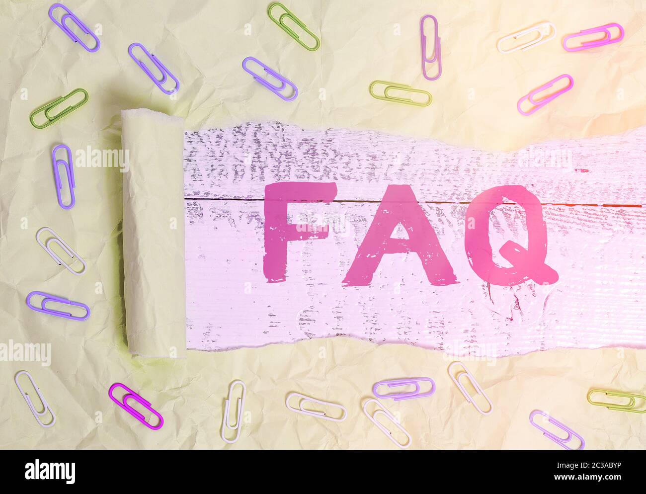 Writing Note Showing Faq Business Concept For List Of Frequently Asked Questions And Answers On