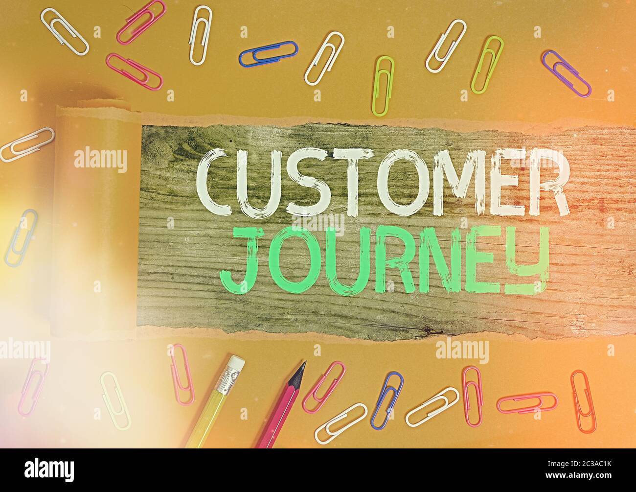 Conceptual Hand Writing Showing Customer Journey Concept Meaning Complete Service And