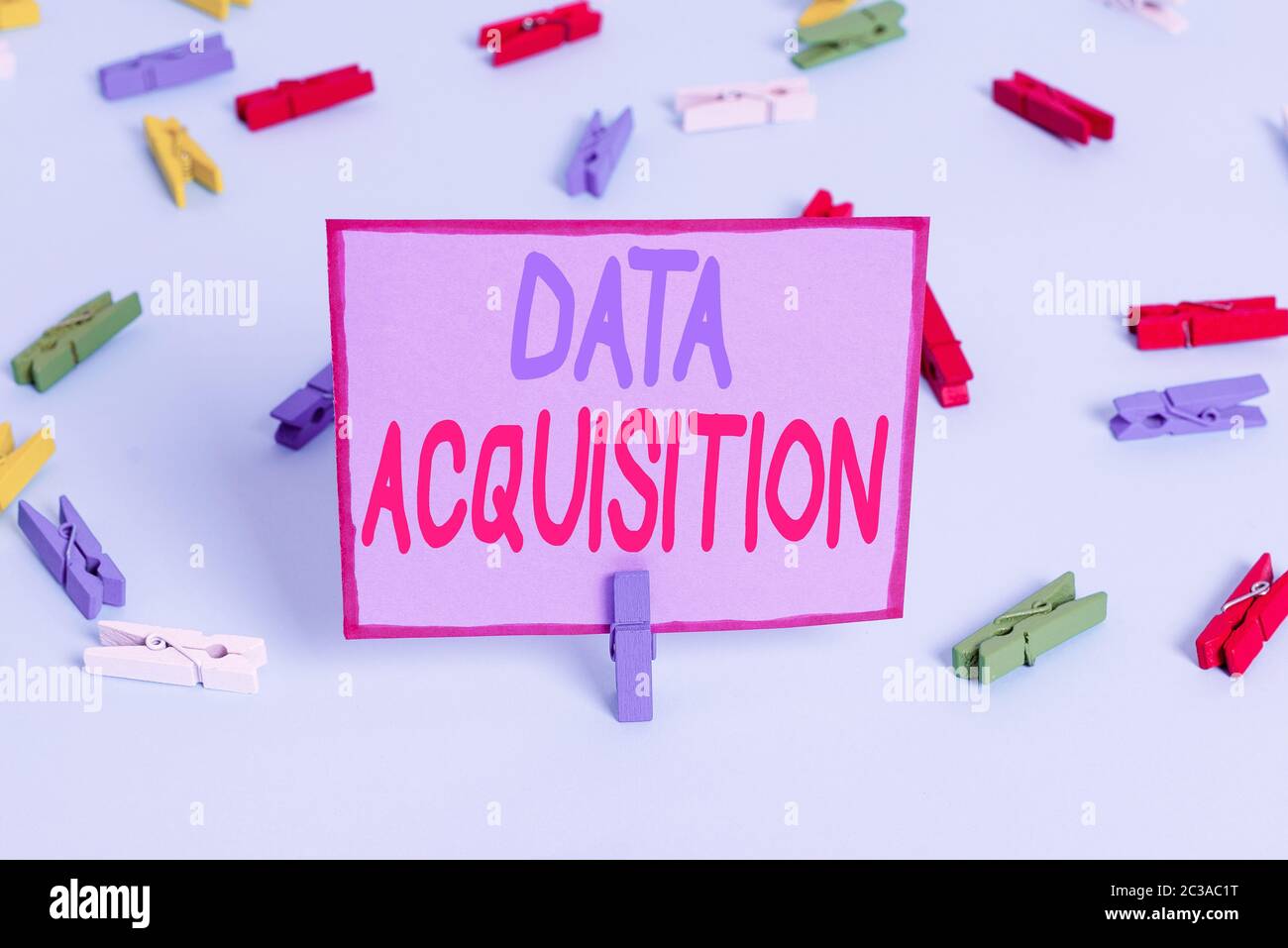 Writing note showing Data Acquisition. Business concept for way to ...