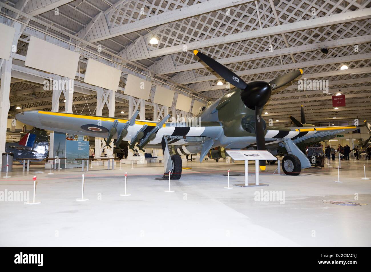 Hawker Typhoon 1B plane / airplane. Second world war WWII fighter ...