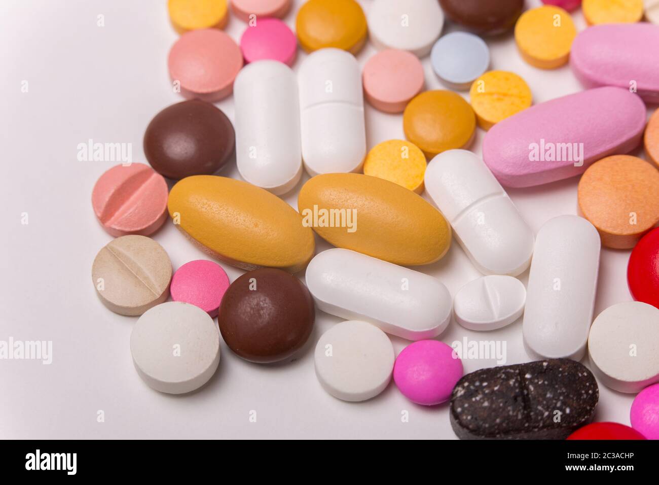 different Tablets pills capsule heap mix therapy drugs Stock Photo - Alamy