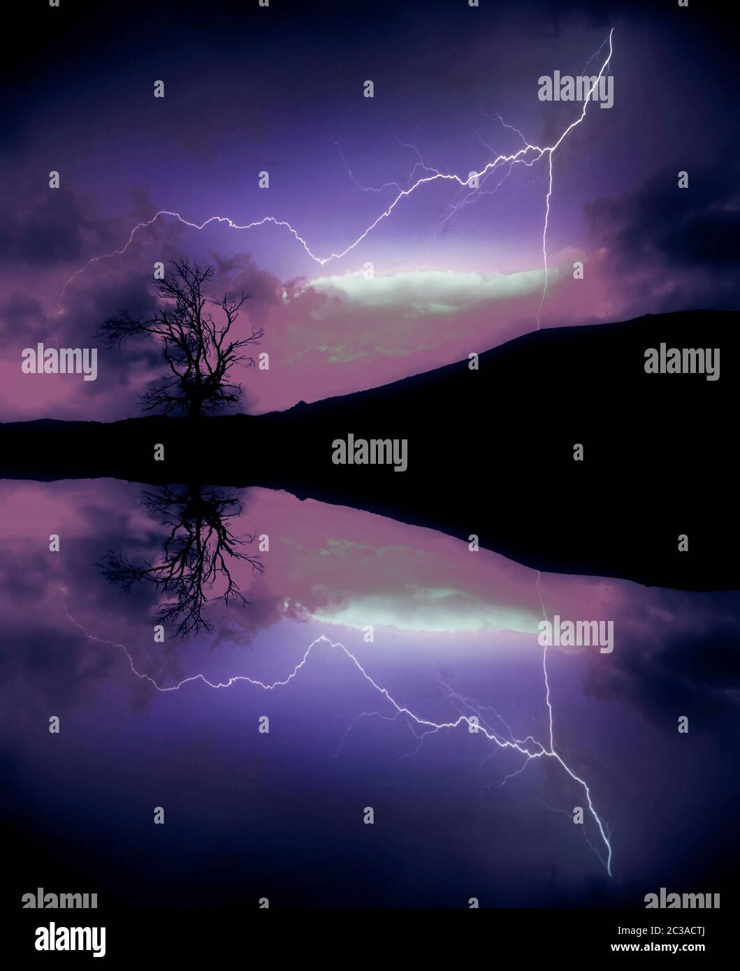 Lightning strike art hi-res stock photography and images - Alamy