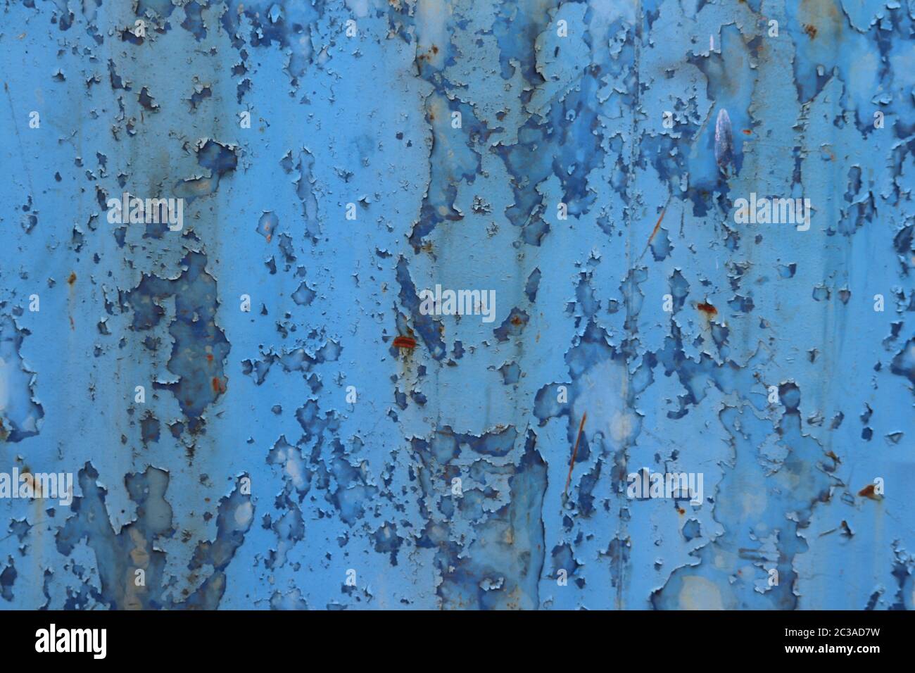 Rust on blue metal Stock Photo - Alamy