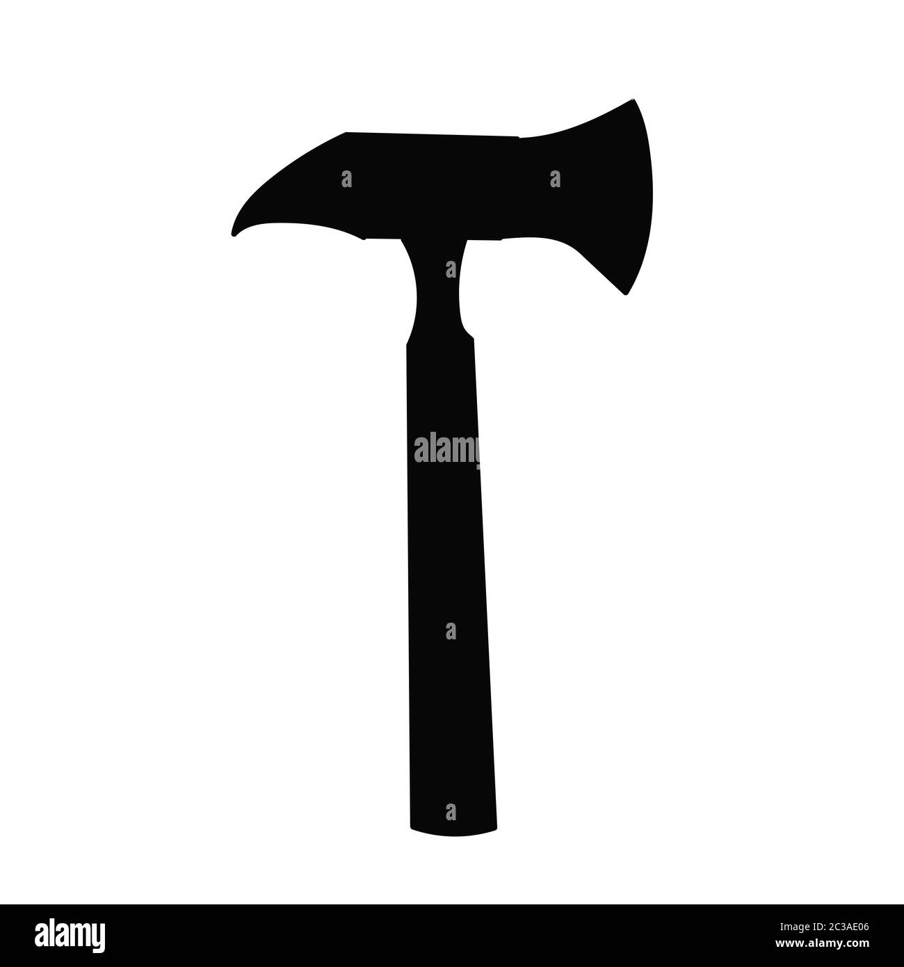 vector, on a white background, ax silhouette Stock Vector Image & Art ...