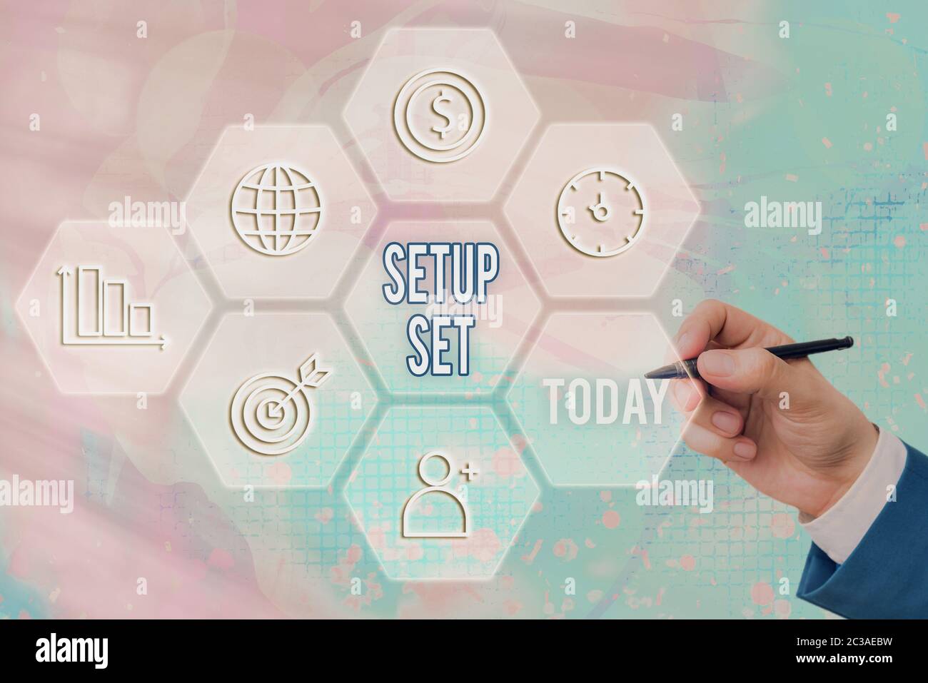 Text sign showing Setup Set. Business photo text planning how ecommerce ...