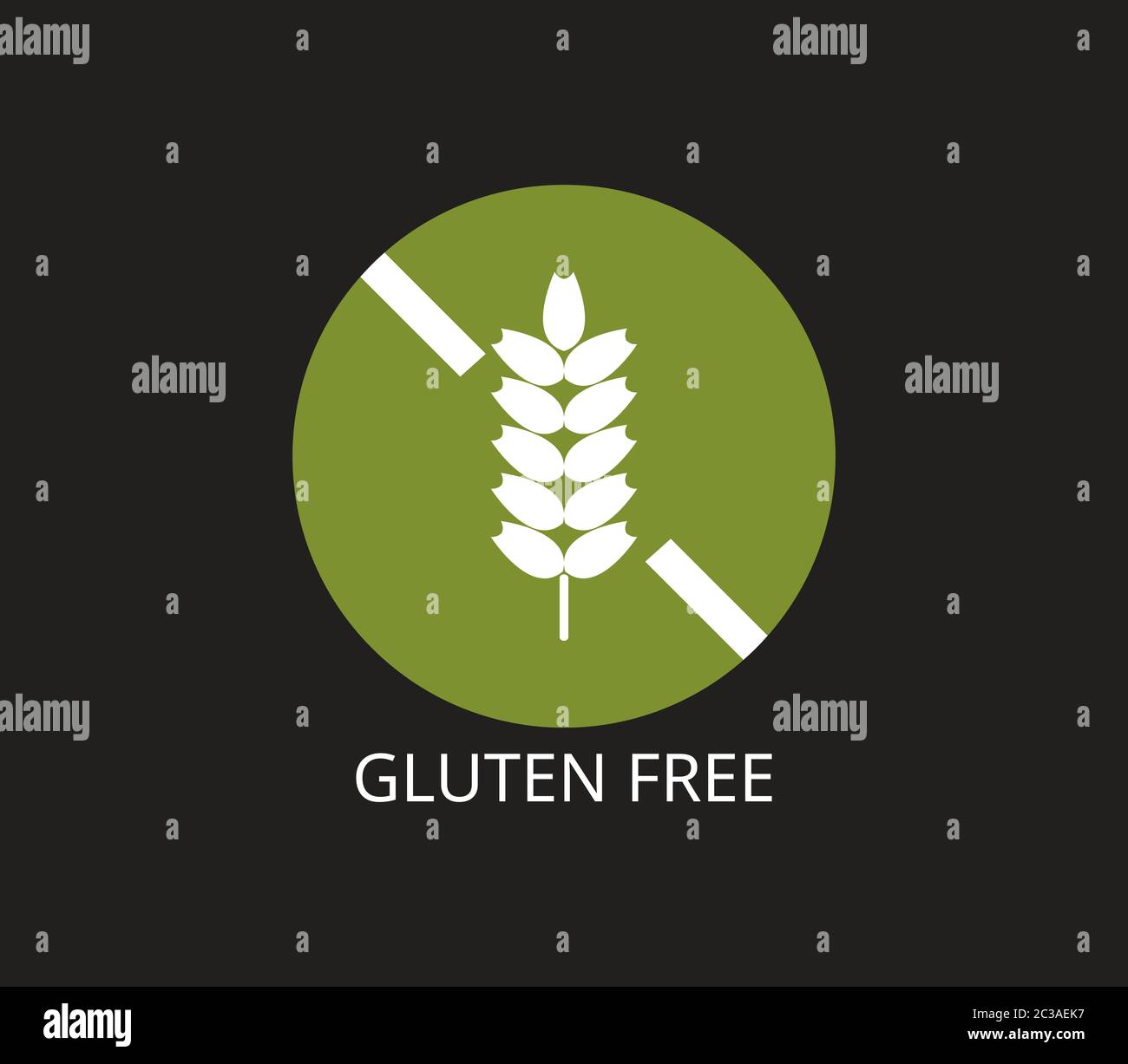 gluten free icon illustrated in vector on white background Stock Photo ...