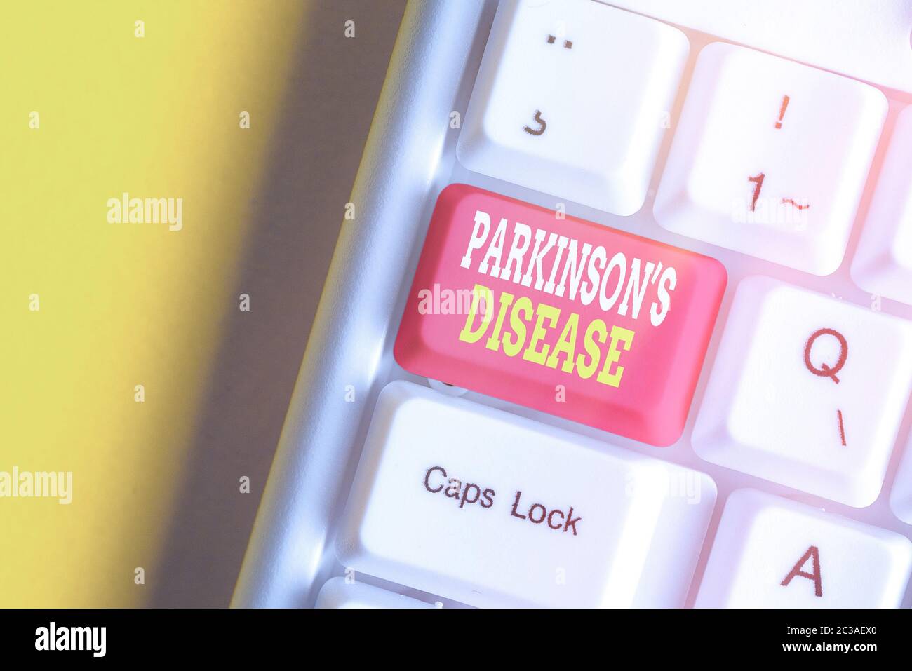 Handwriting text Parkinsons Disease. Conceptual photo chronic ...