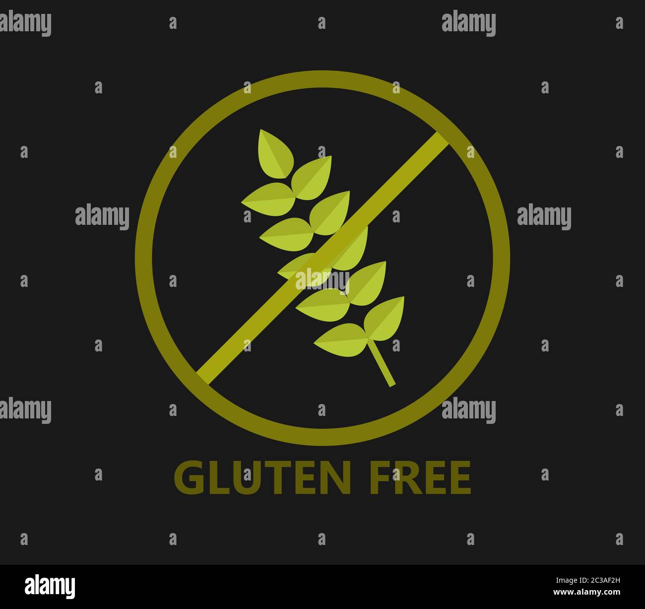 gluten free icon illustrated in vector on white background Stock Photo ...