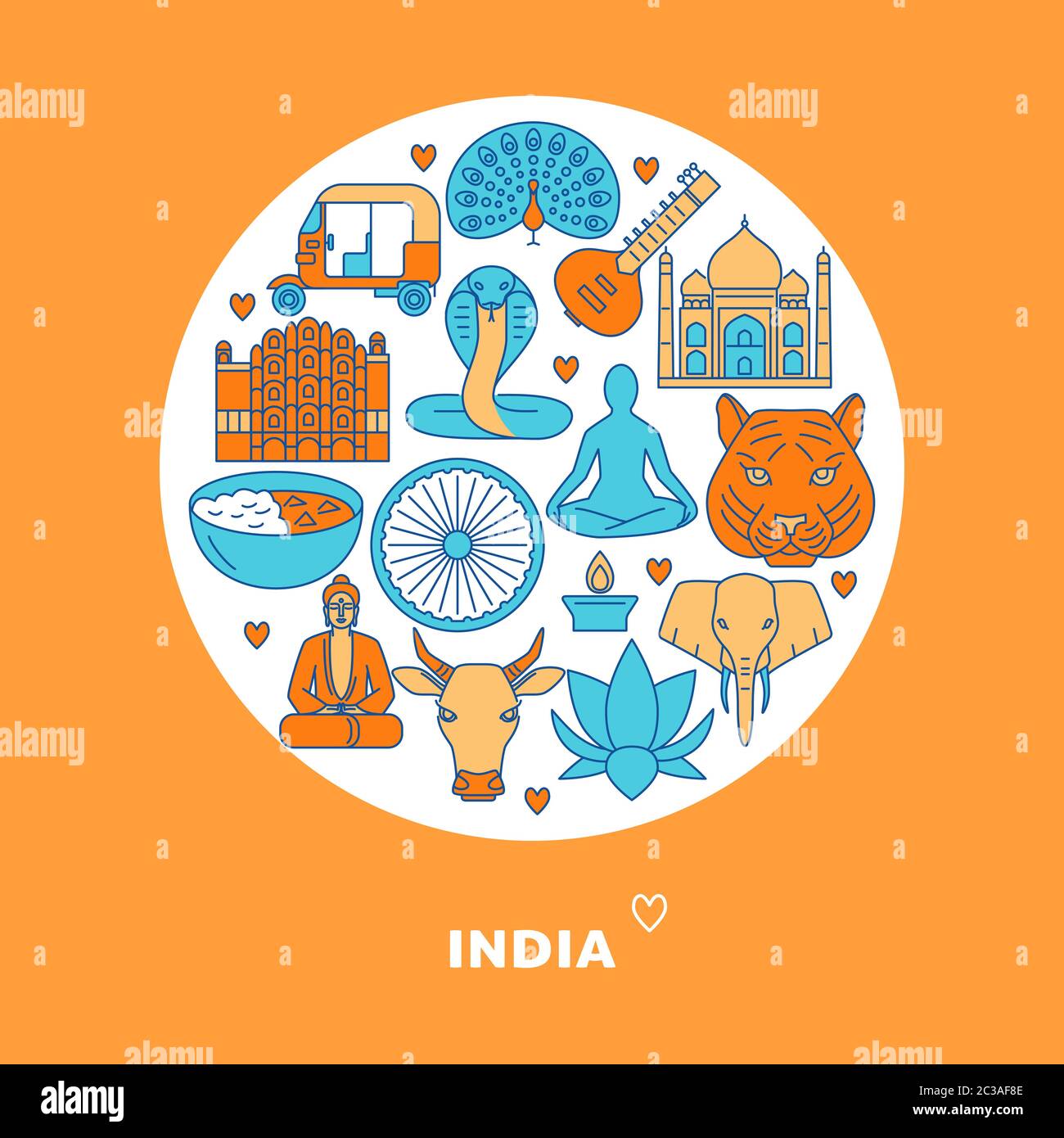 Traditional indian curry in Stock Vector Images - Alamy