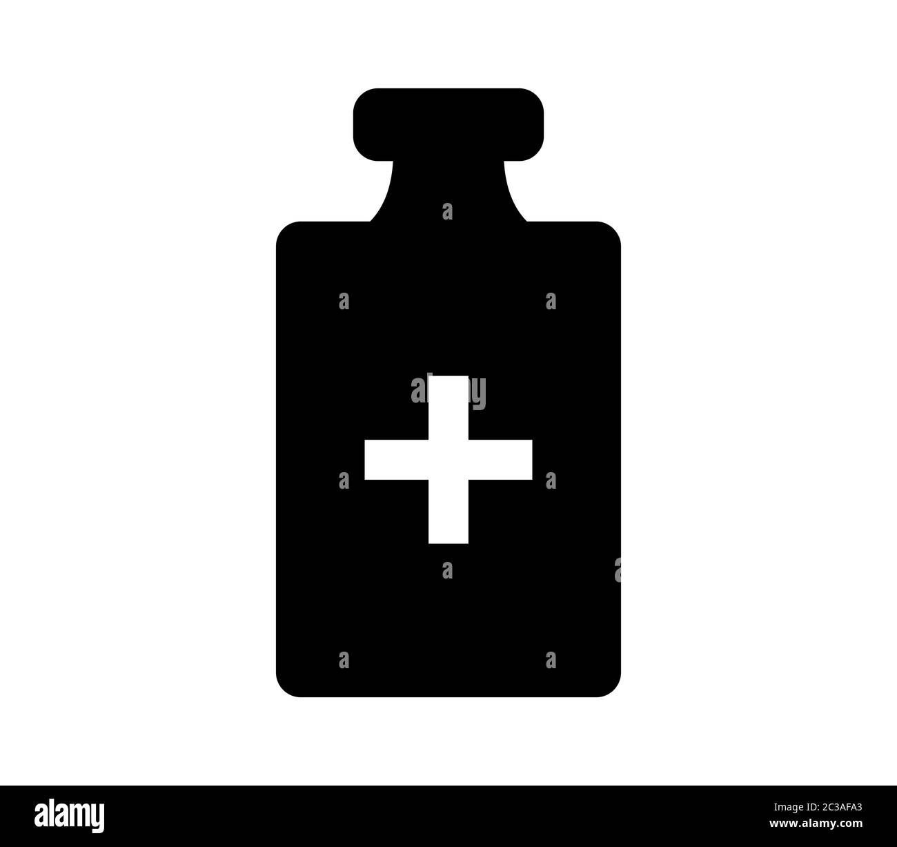 medical bottle icon illustrated in vector on white background Stock ...