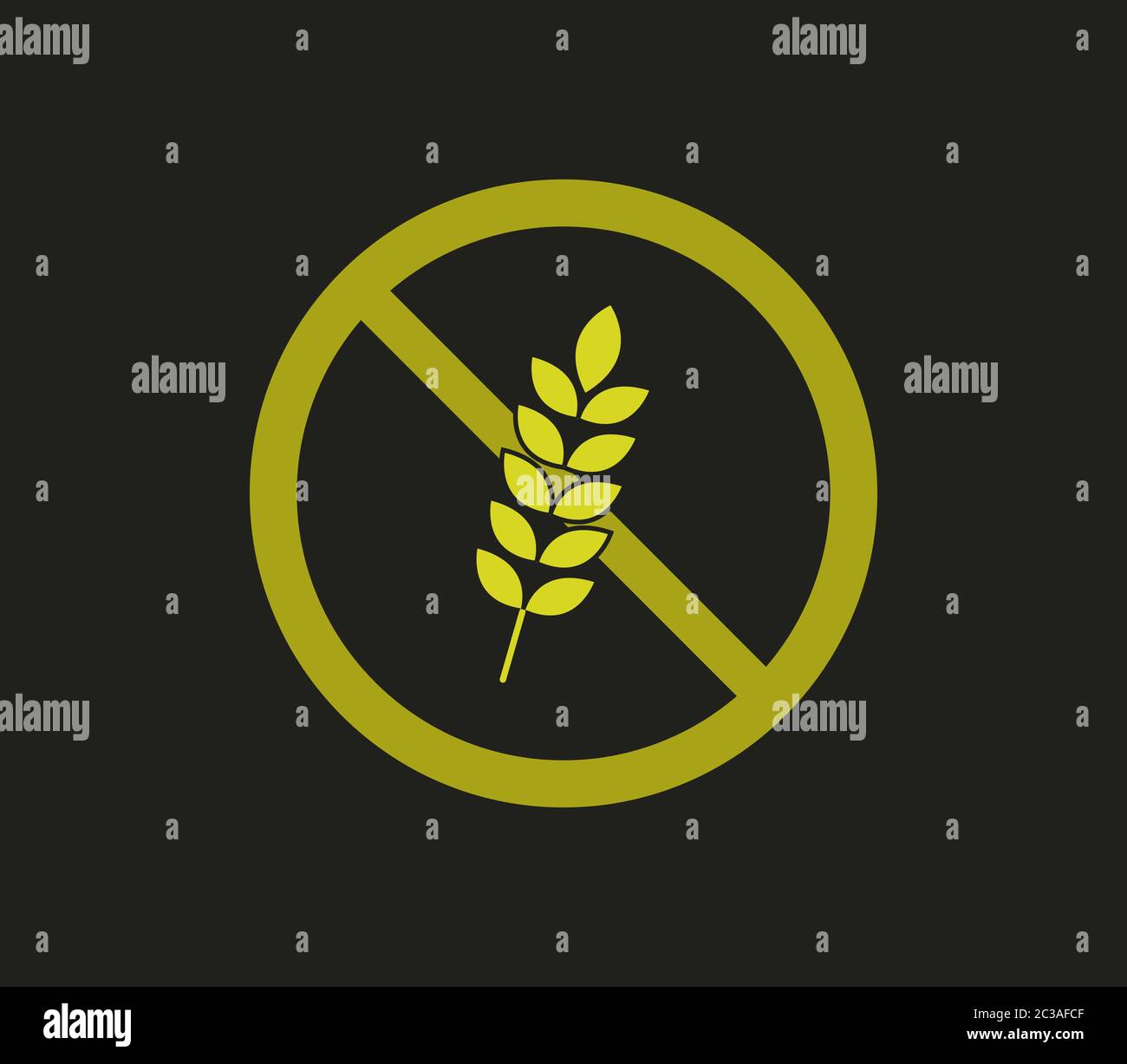 gluten free icon illustrated in vector on white background Stock Photo ...