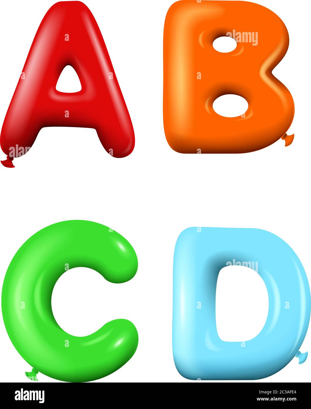 illustration alphabet full colour Stock Photo - Alamy
