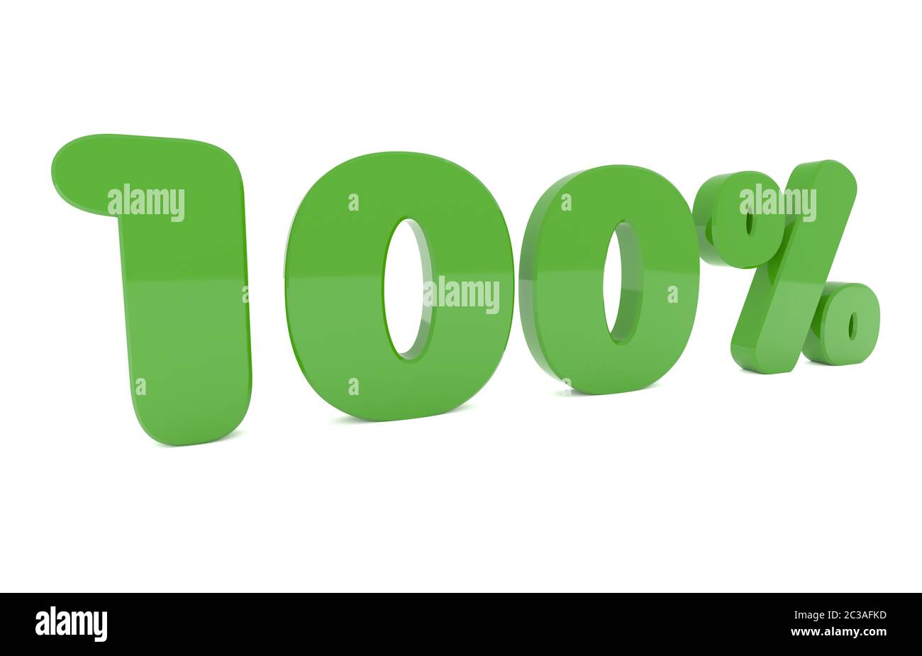 One hundred percent green on a white background, think green ord 100 % ...