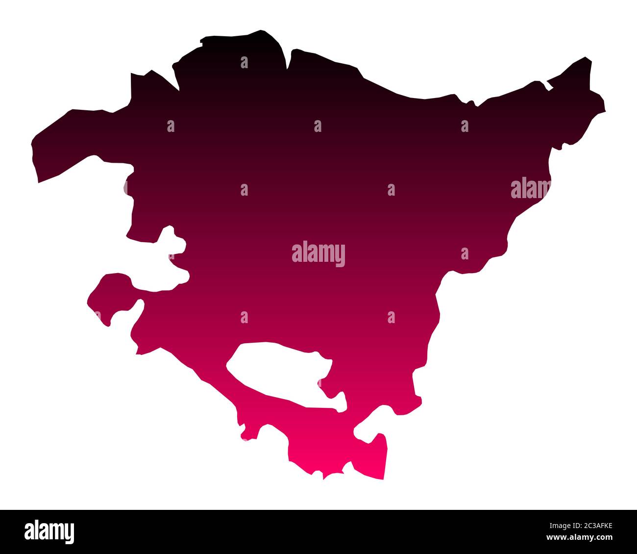 Map of Basque Country Stock Photo - Alamy