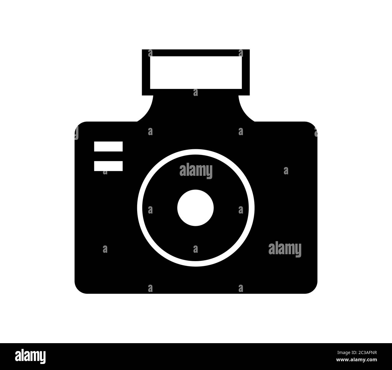 photo camera icon in vector on white background Stock Photo - Alamy