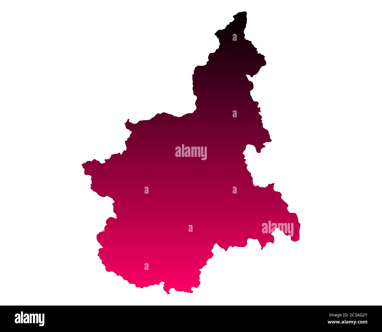 Map of Piedmont Stock Photo - Alamy