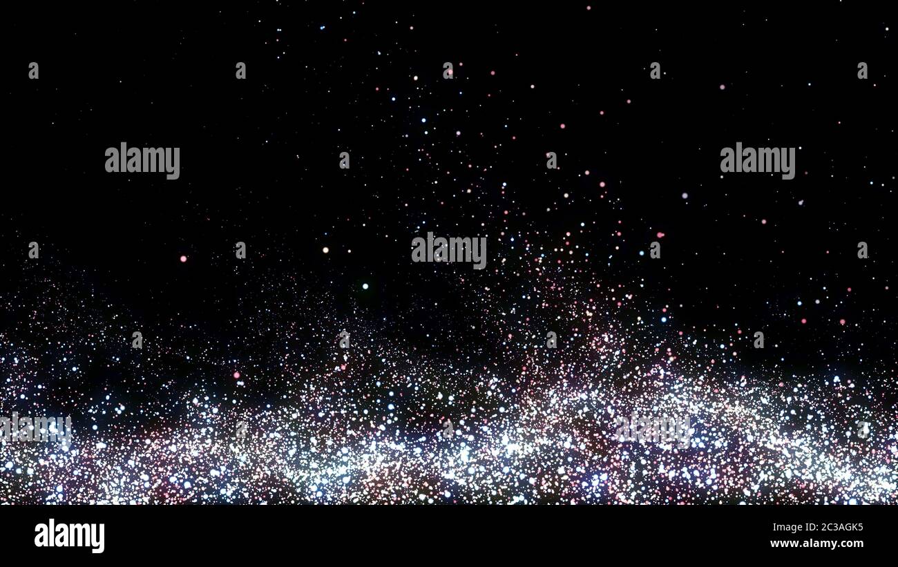 The silver dust spread like waves of water. A pile of silver sand near ...