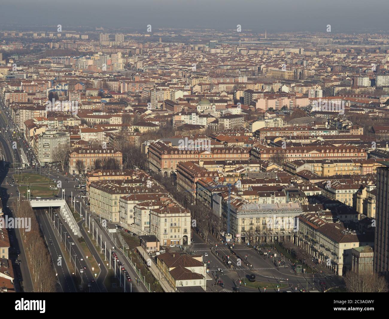 Aerial view of the city of Turin, Italy Stock Photo - Alamy