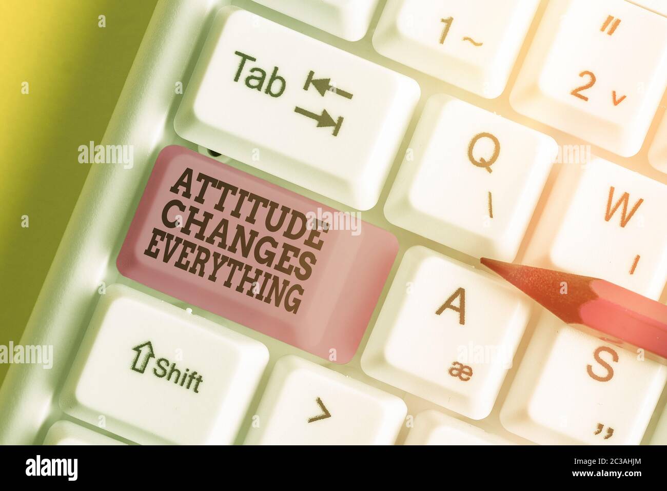 Handwriting text Attitude Changes Everything. Conceptual photo Positive ...