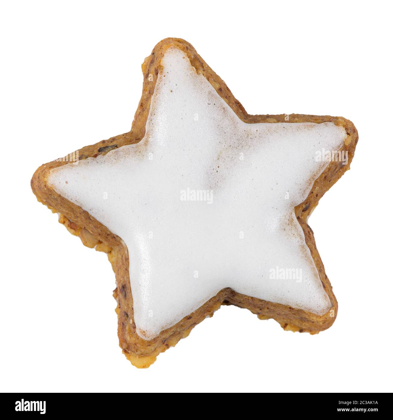 Cinnamon Star biscuit isolated on white background Stock Photo - Alamy