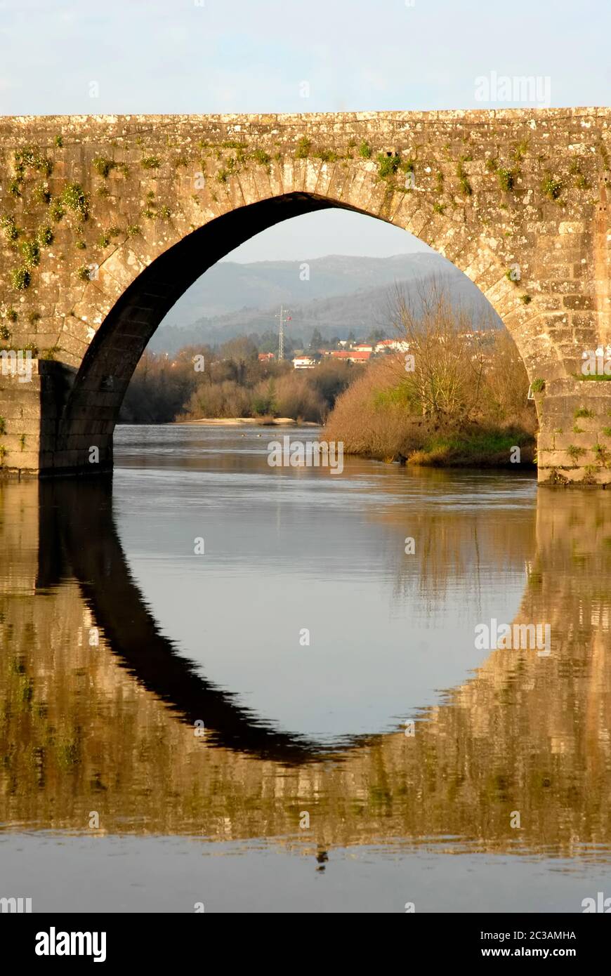 ancient roman bridge detail in the north of portugal Stock Photo - Alamy