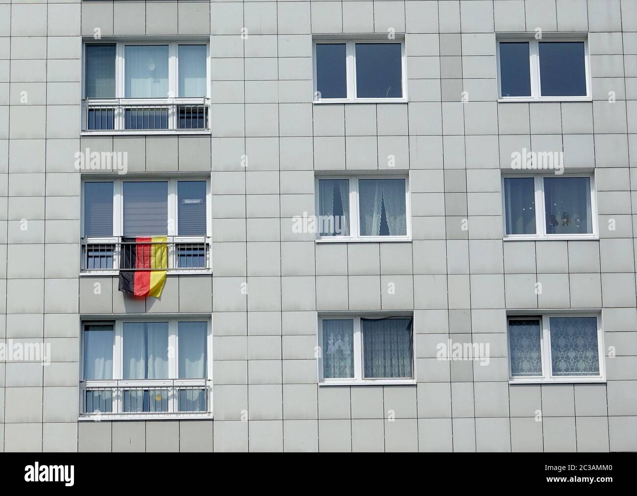 Berlin, Germany. 12th June, 2020. A German flag is hanging from a ...