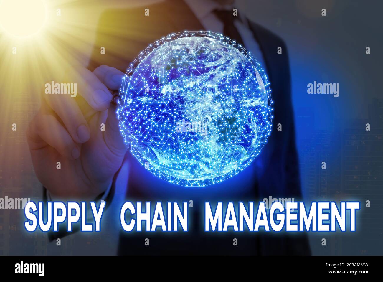 Handwriting text Supply Chain Management. Conceptual photo Aspects of ...