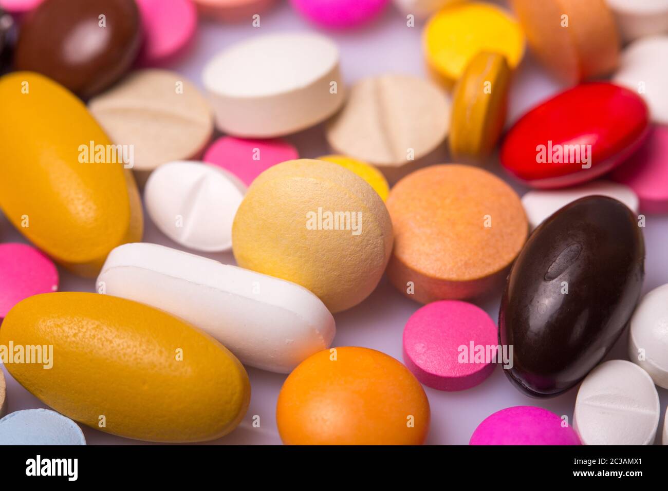 different Tablets pills capsule heap mix therapy drugs Stock Photo - Alamy