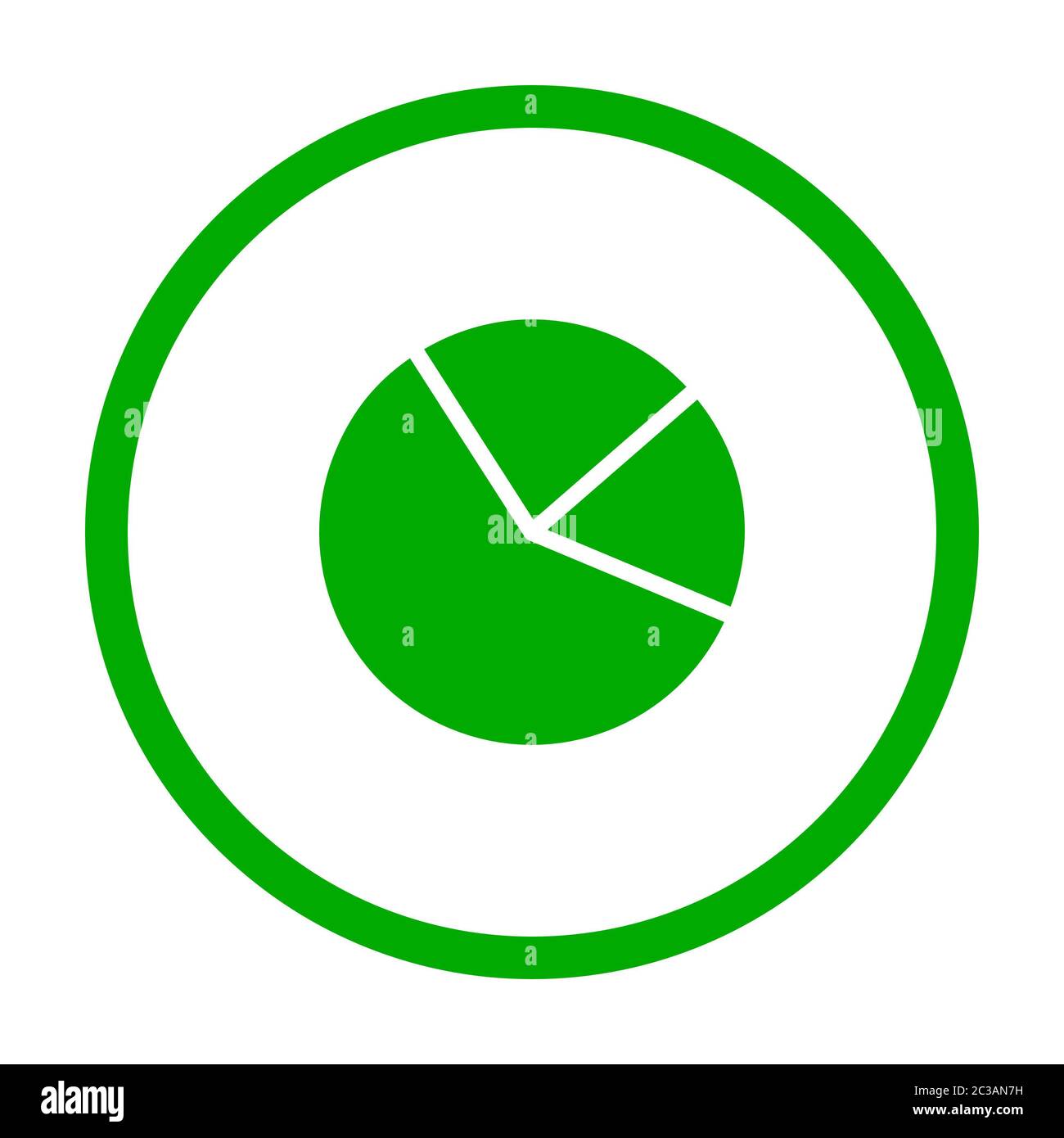 Pie chart and circle Stock Photo - Alamy