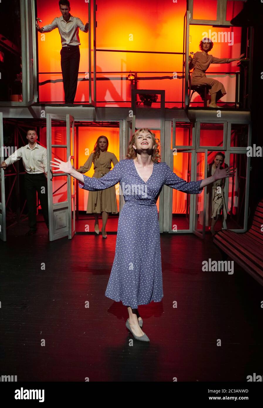 November 5, 2019. - Russia, Moscow. - Theater of Music and Poetry under ...