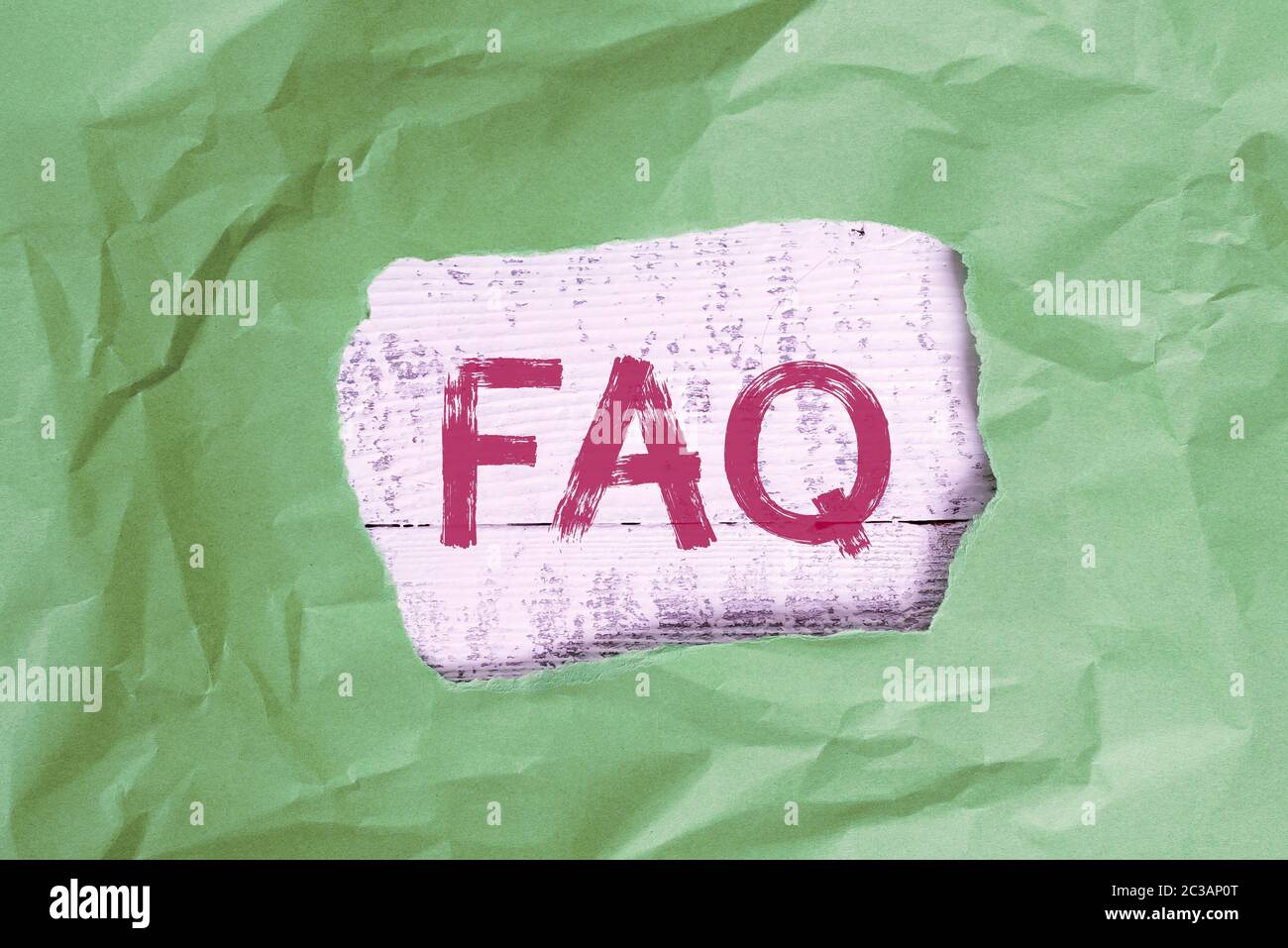 Conceptual hand writing showing Faq. Concept meaning list of frequently ...