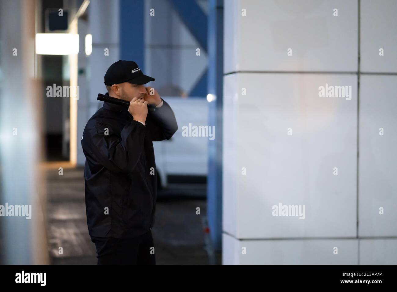Security night guard at perimeter hi-res stock photography and images ...