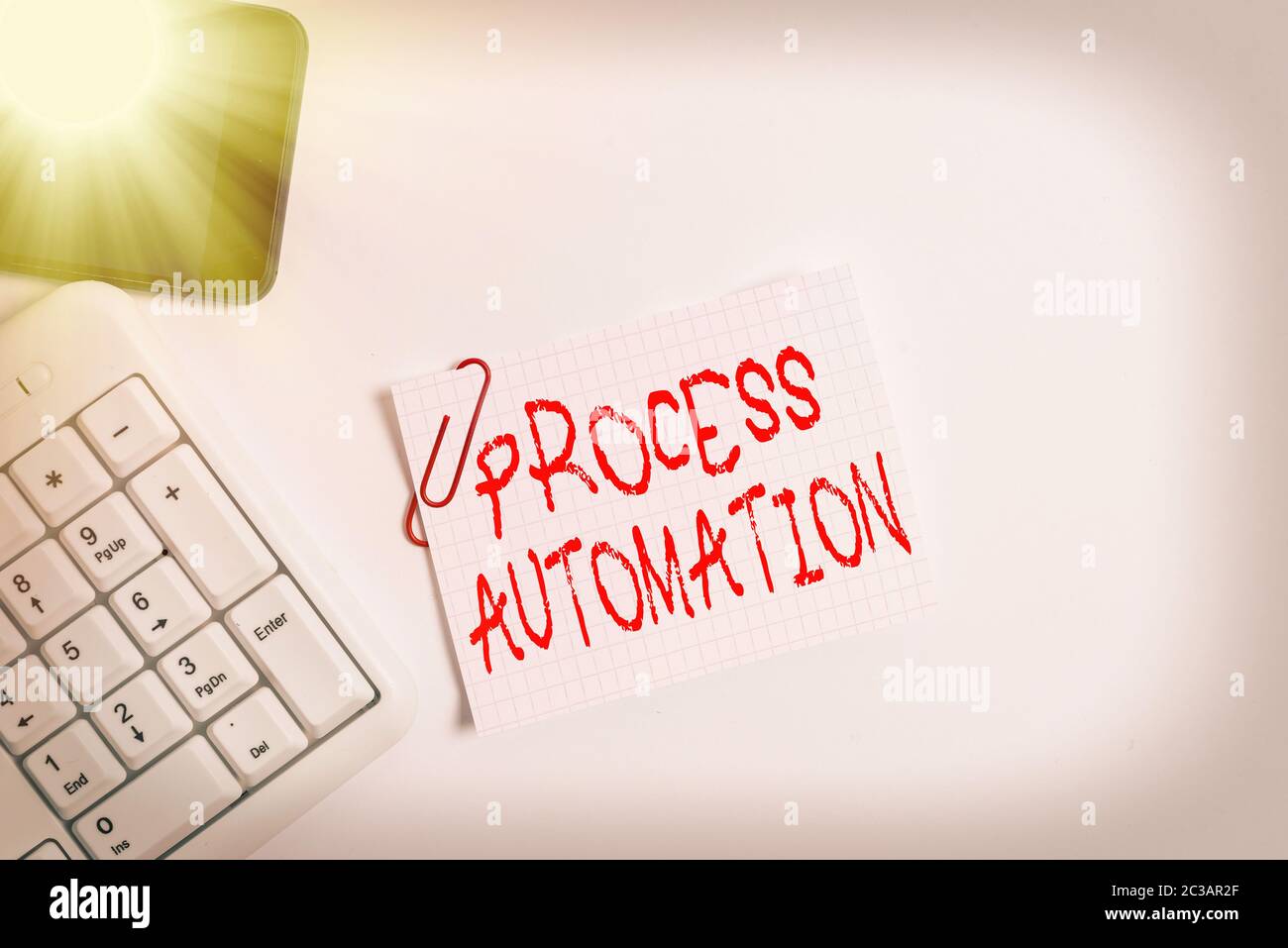 Handwriting Text Process Automation Conceptual Photo The Use Of Technology To Automate Business