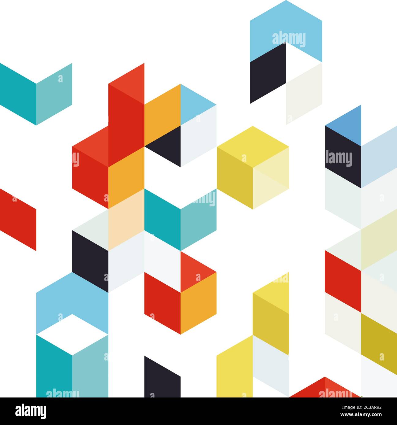 Colored cubes, background elementsÂ isolated Stock Photo - Alamy