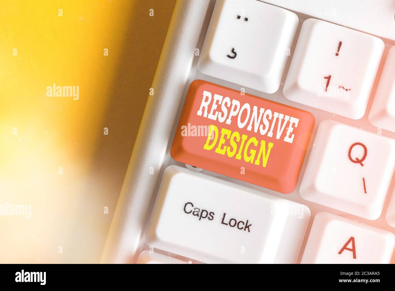 Handwriting text Responsive Design. Conceptual photo approach to page creation makes use of ...