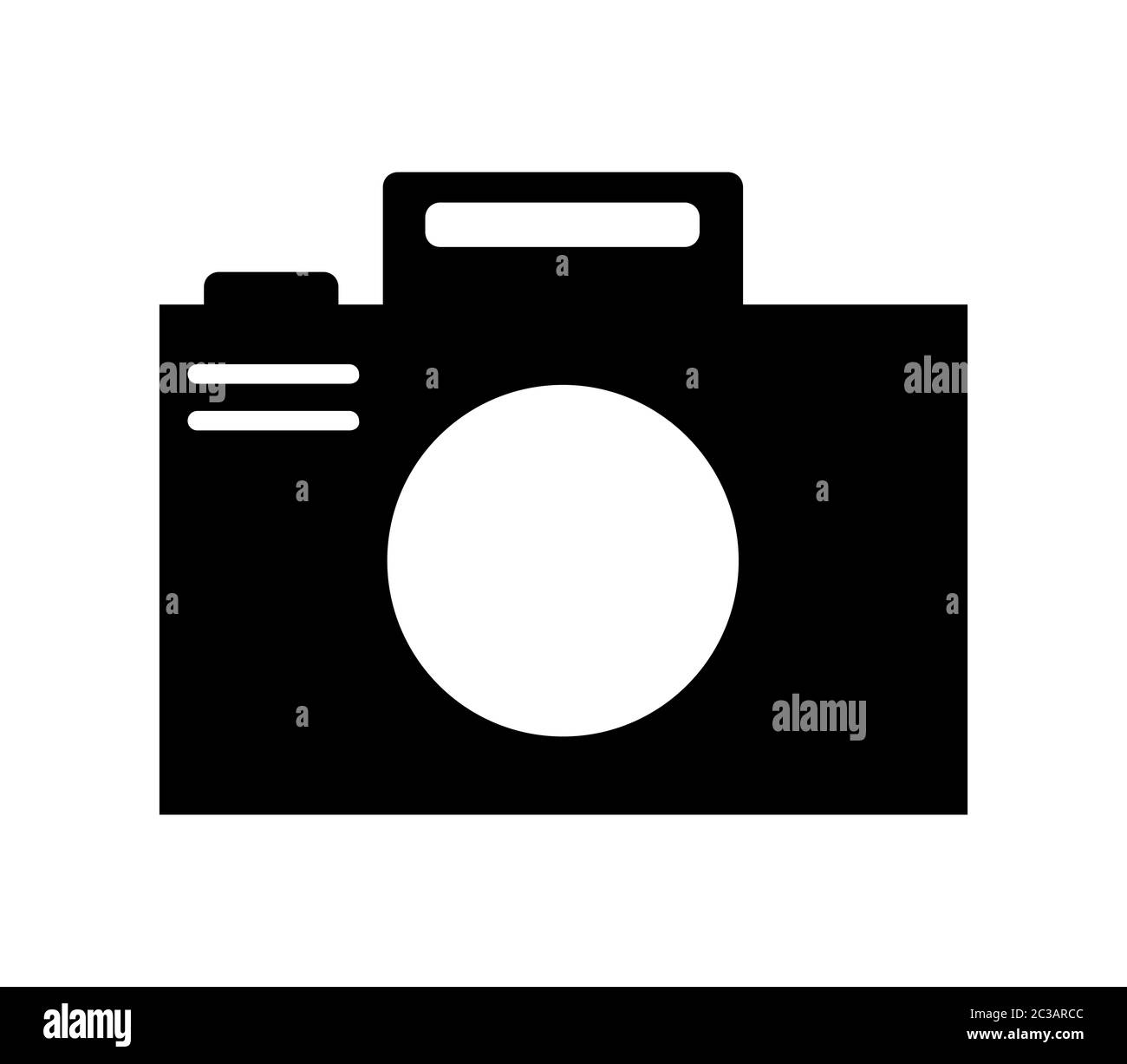 photo camera icon in vector on white background Stock Photo - Alamy