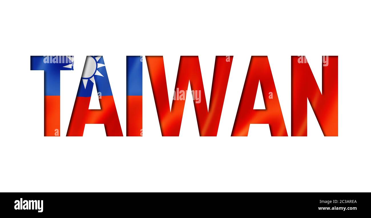 taiwanese flag text font. taiwan symbol background Stock Photo - Alamy