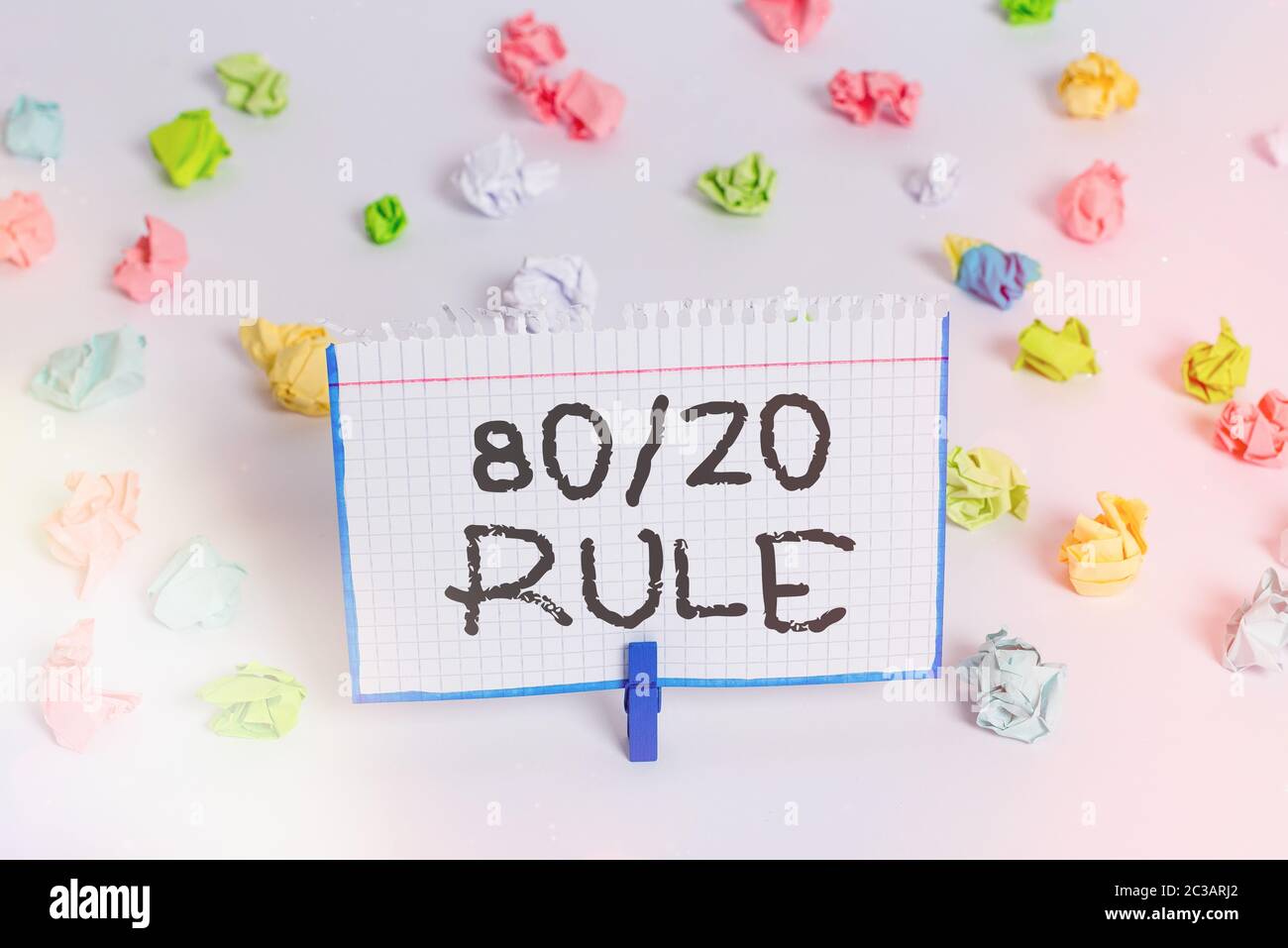 Word writing text 80 Or 20 Rule. Business photo showcasing law of the ...